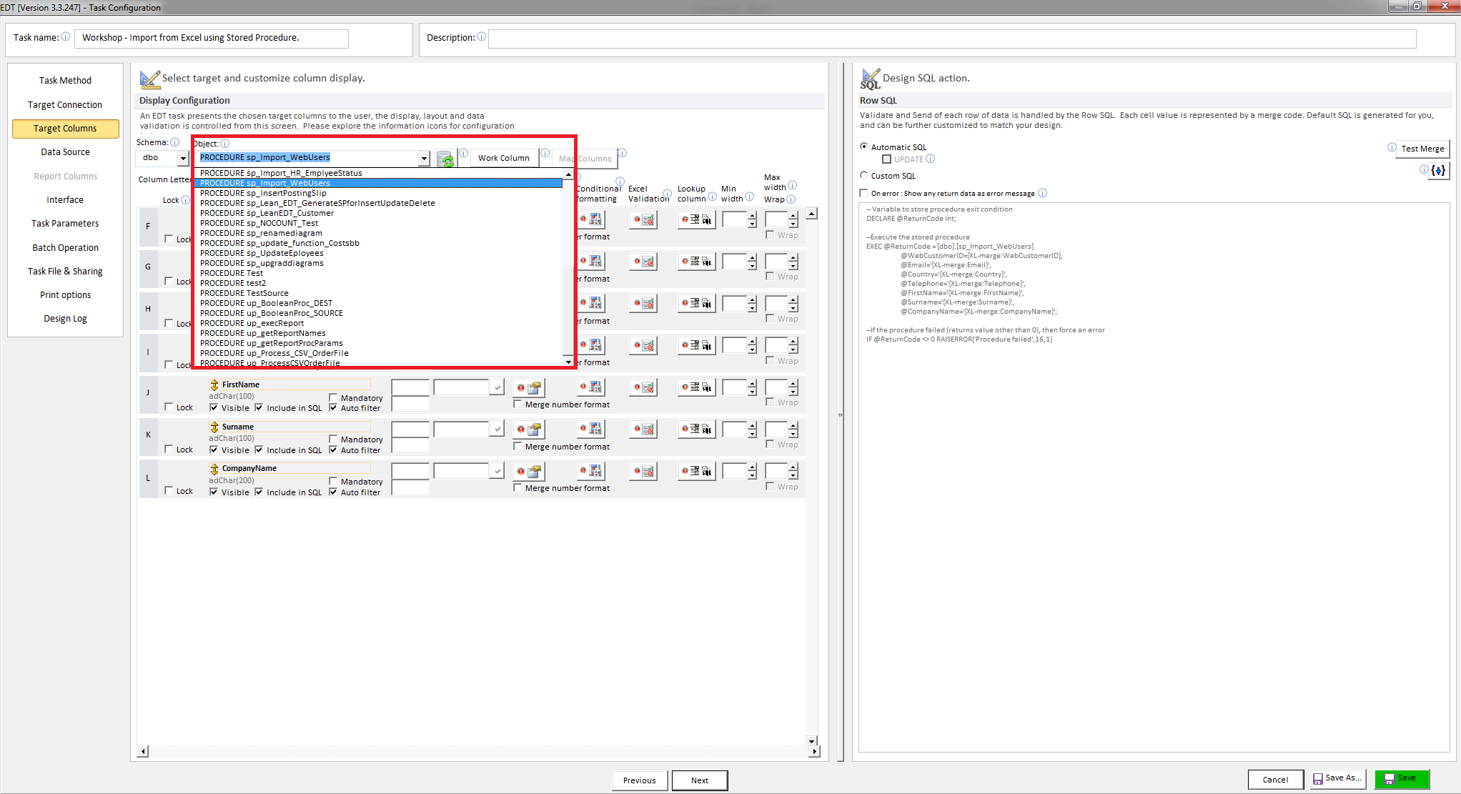 Validate Import Excel Data To Sql Server With A Stored Procedure